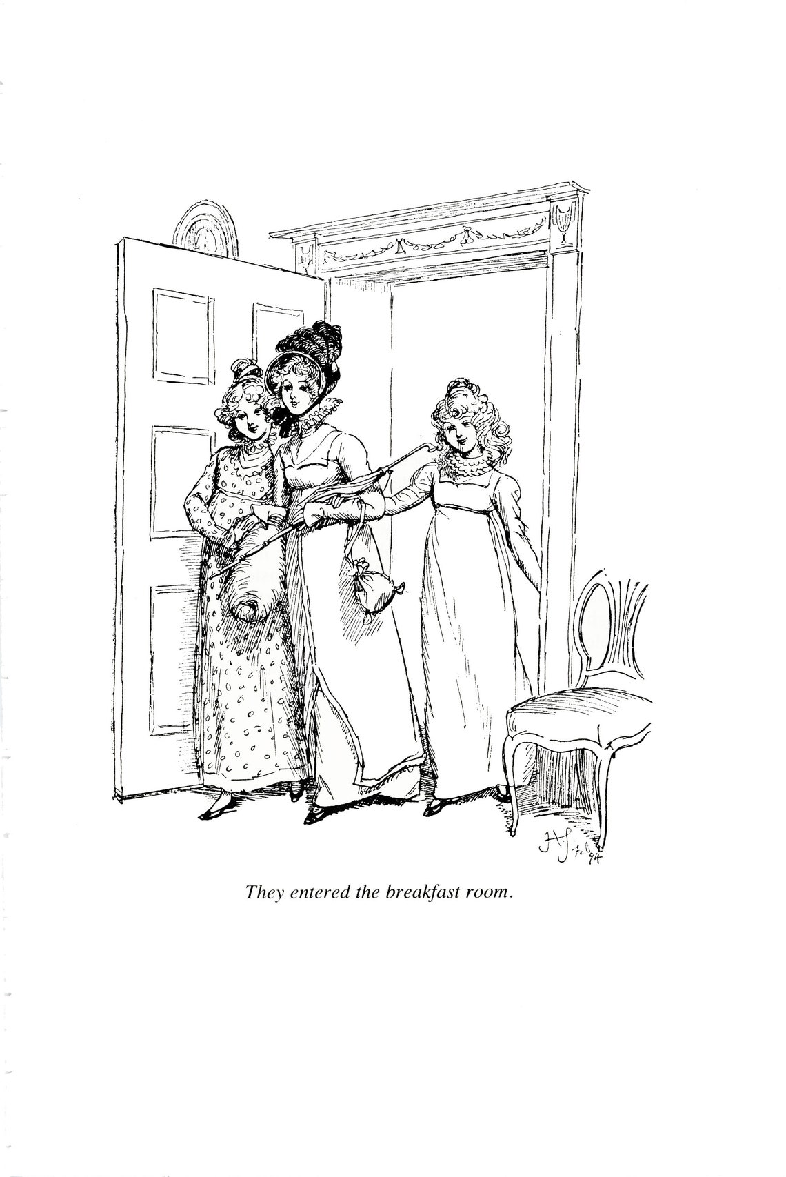 29 Pride and Prejudice Illustrations by Hugh Thomson / PNG Files With ...