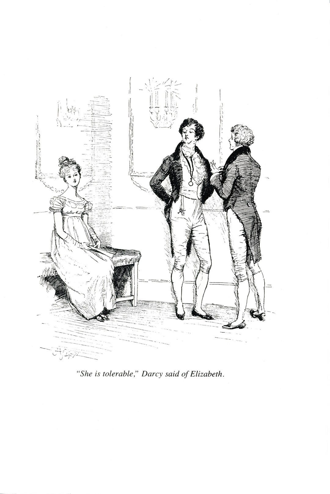 29 Pride and Prejudice Illustrations by Hugh Thomson / PNG Files With ...