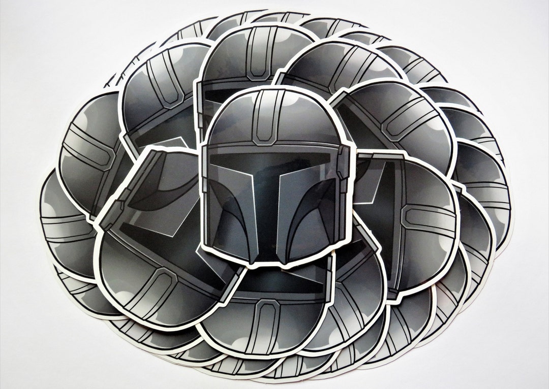 Mandalorian Vinyl Sticker - Etsy