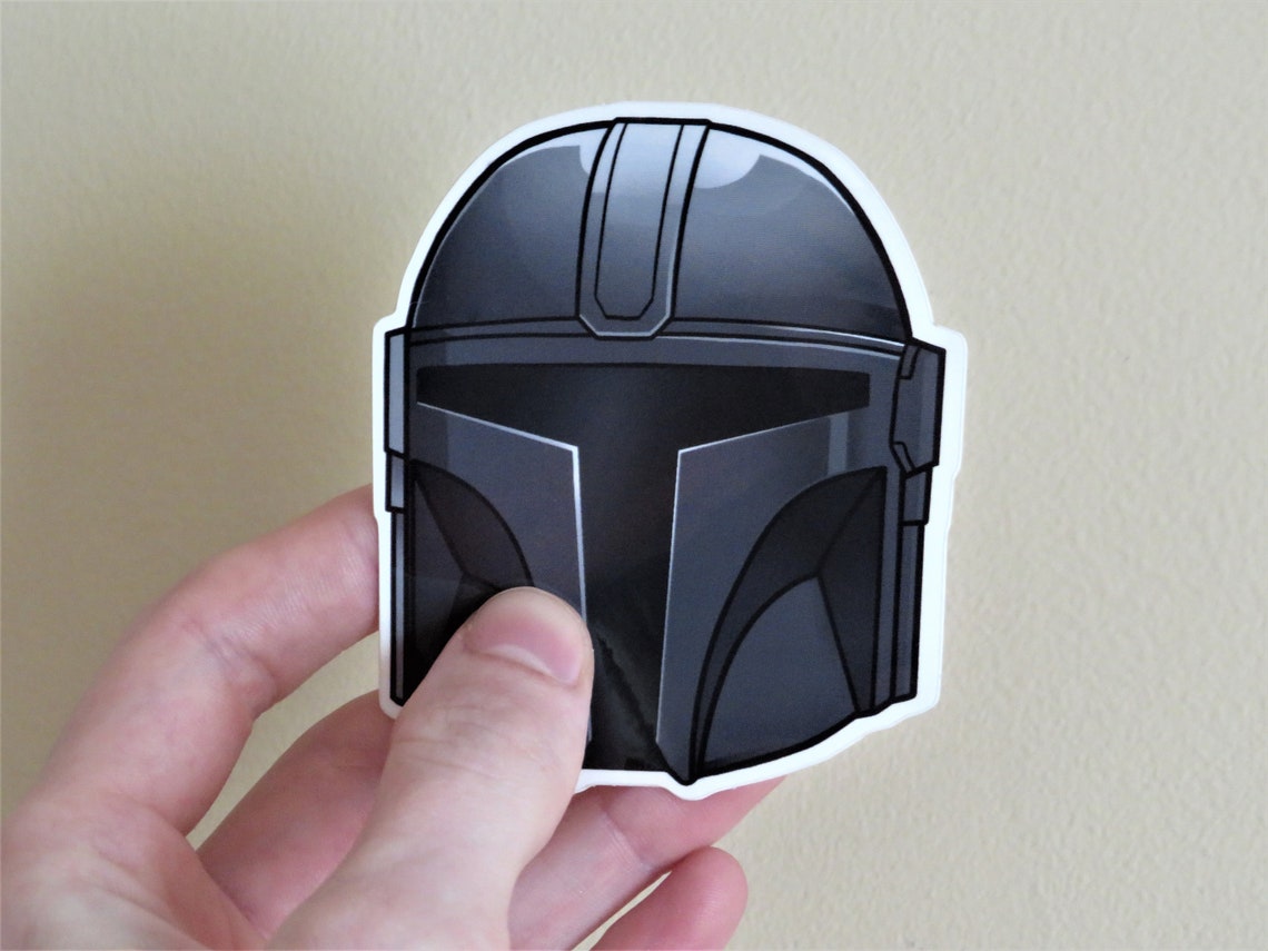 Mandalorian Vinyl Sticker - Etsy