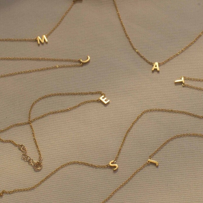 Gold Initials - Etsy