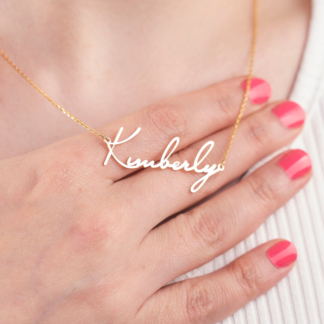 Custom Script Name Necklace Tiny Name Necklace Name Necklace For