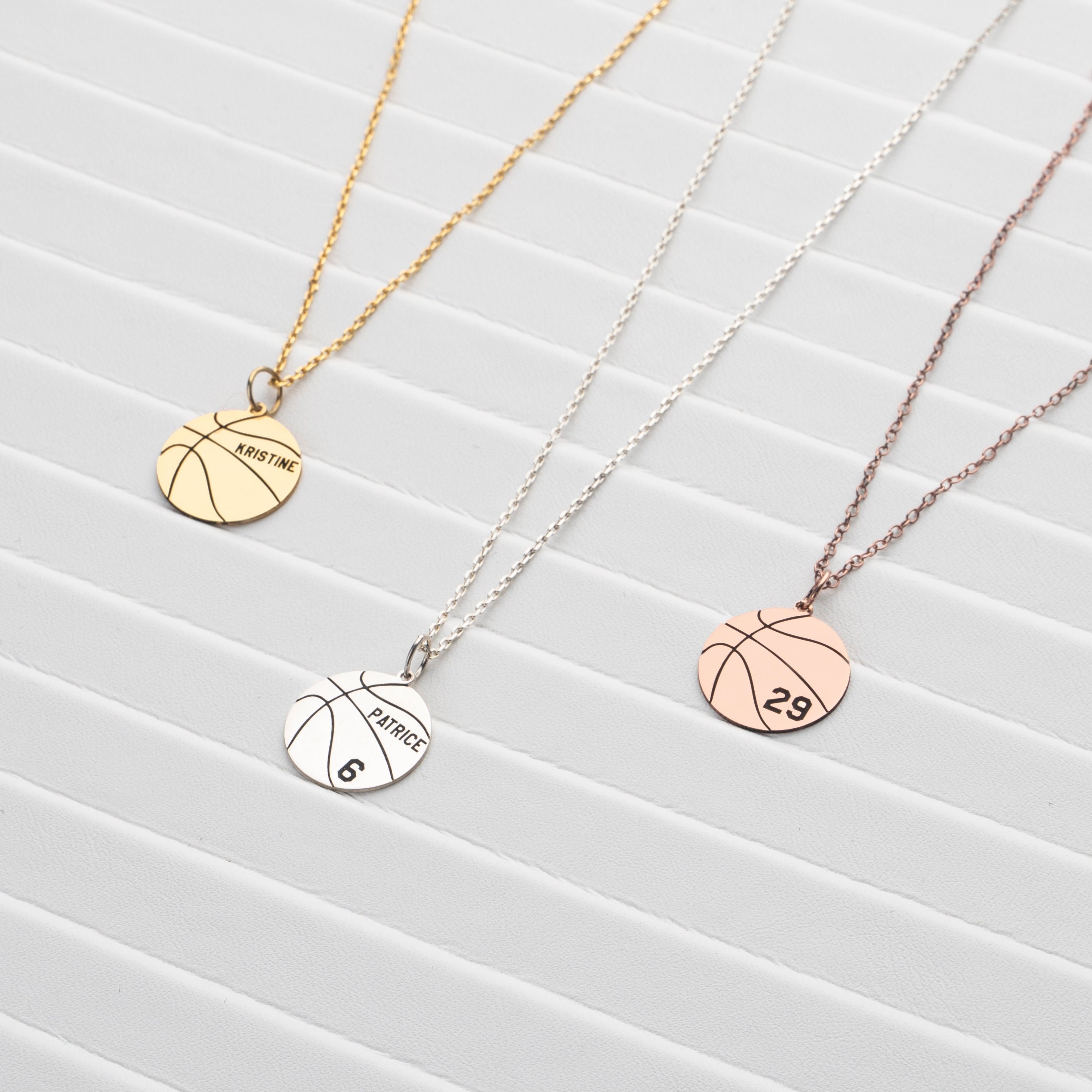 Basketball Necklace Sports Jewelry Custom Basketball Gift - Etsy