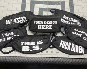 Bowling Face Mask Custom With Your Name 2 Layer Pocket Mask - Etsy