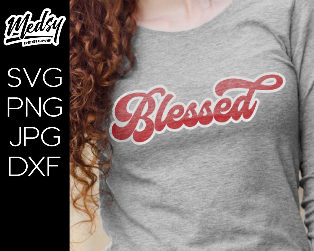 Retro Blessed SVG: 70s Style Shirt Design (digital Download) - Etsy