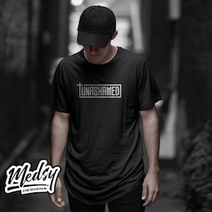 UNASHAMED SVG Urban Faith Based Modern Shirt Vinyl Decal Simple Cross ...