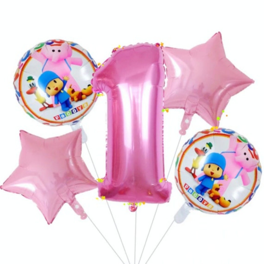 Pocoyo,birthday,party,supplies,girl,balloons,pink,gift,favors ...