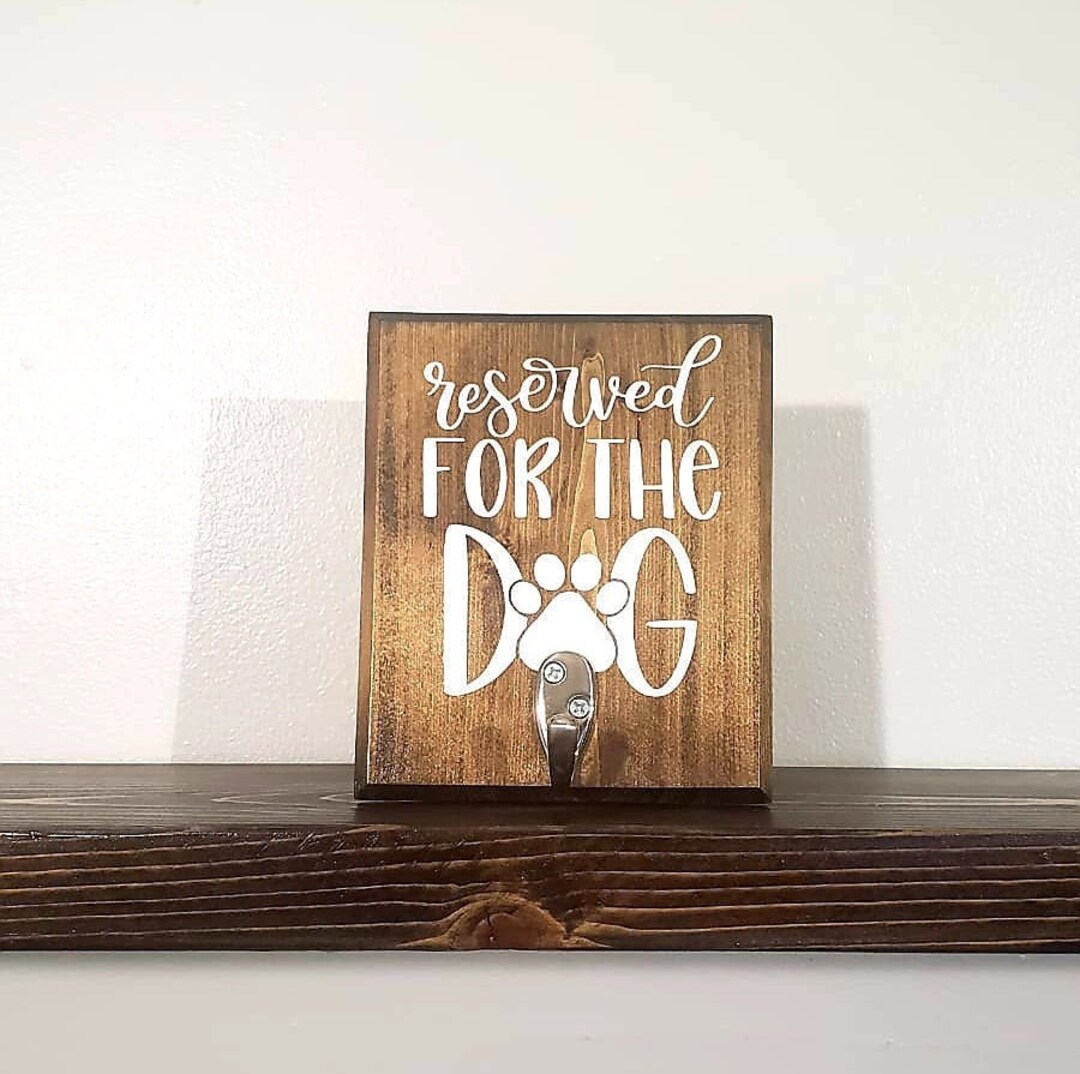 Dog Leash Holder Wood Sign - Etsy