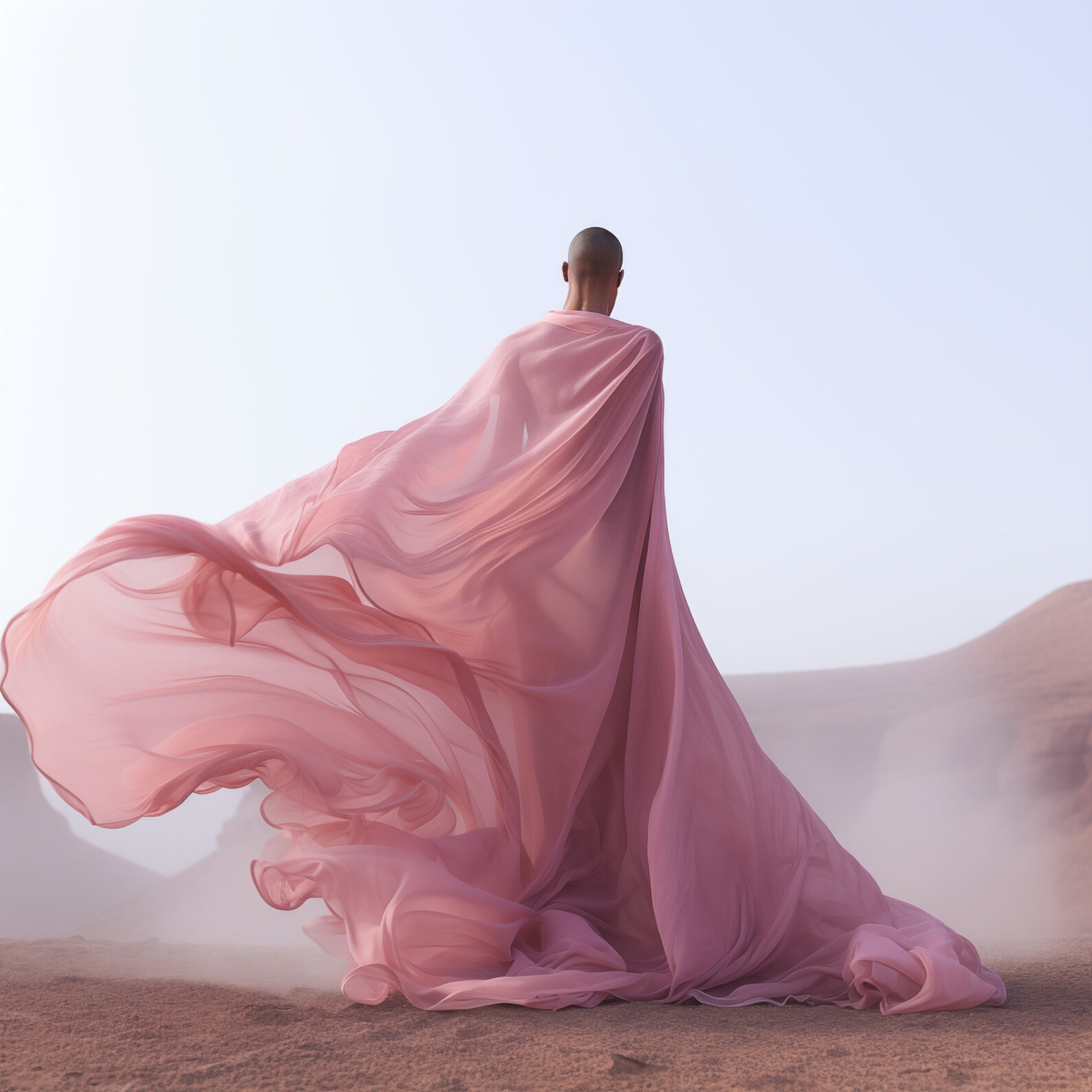 Pink Desert Digital Art Print Wall Art Instant Download Gobi Sand Retro ...