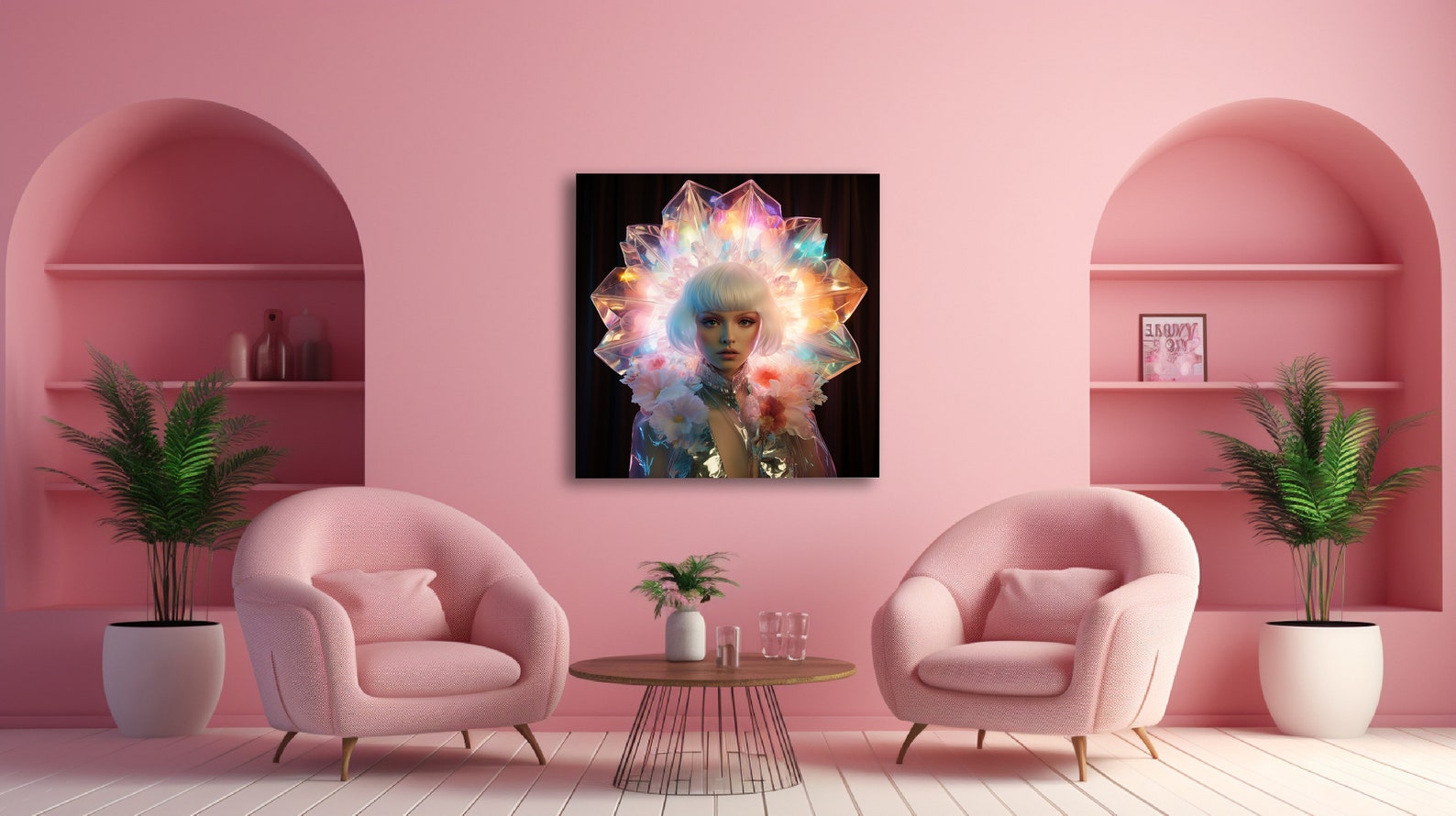 Human Peacock - Digital Art Print Wall Art Instant Download Holographic ...