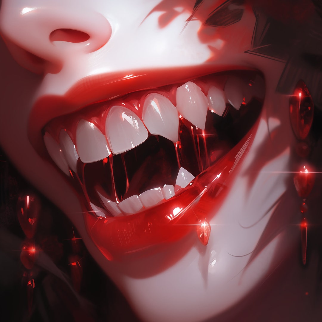 Shiny Vampire - Digital Art Print Wall Art Instant Download Dracula ...