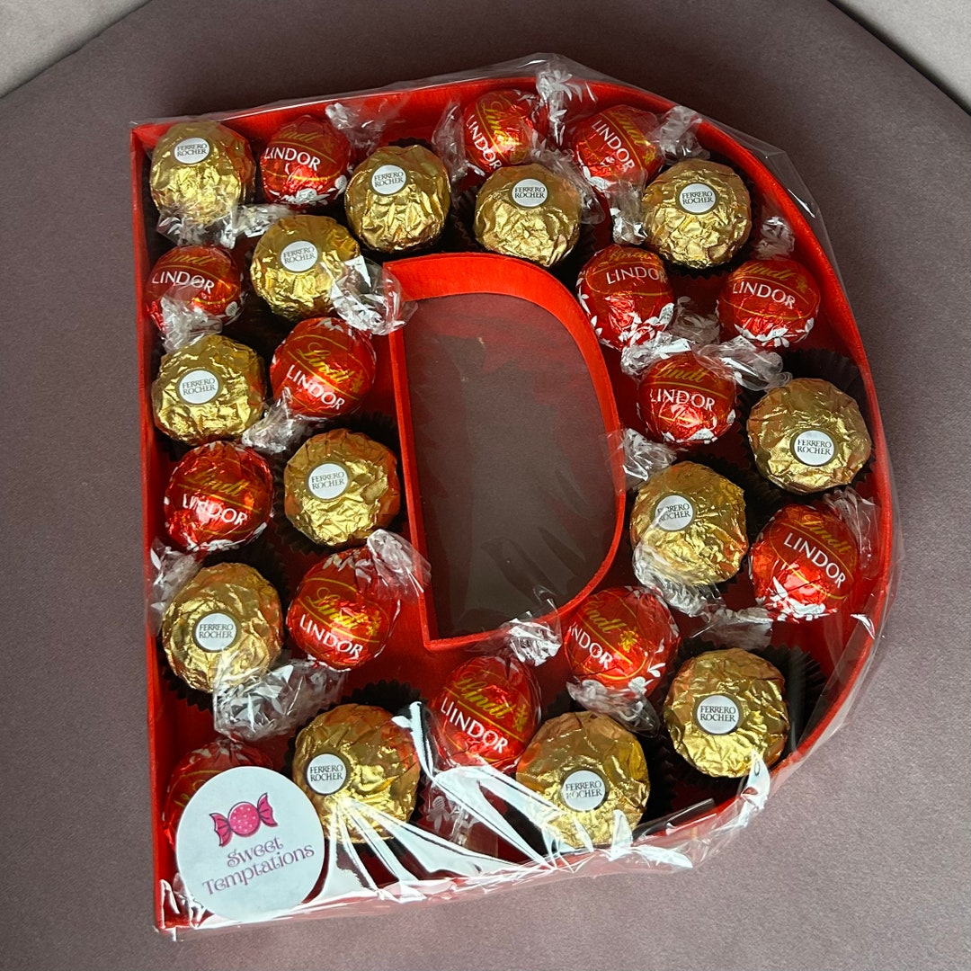 Ferrero Rocher & Lindor Filled Letter - Etsy