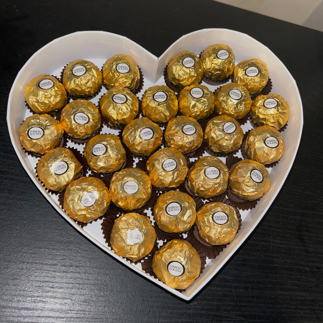 Ferrero Rocher Heart Box - Etsy