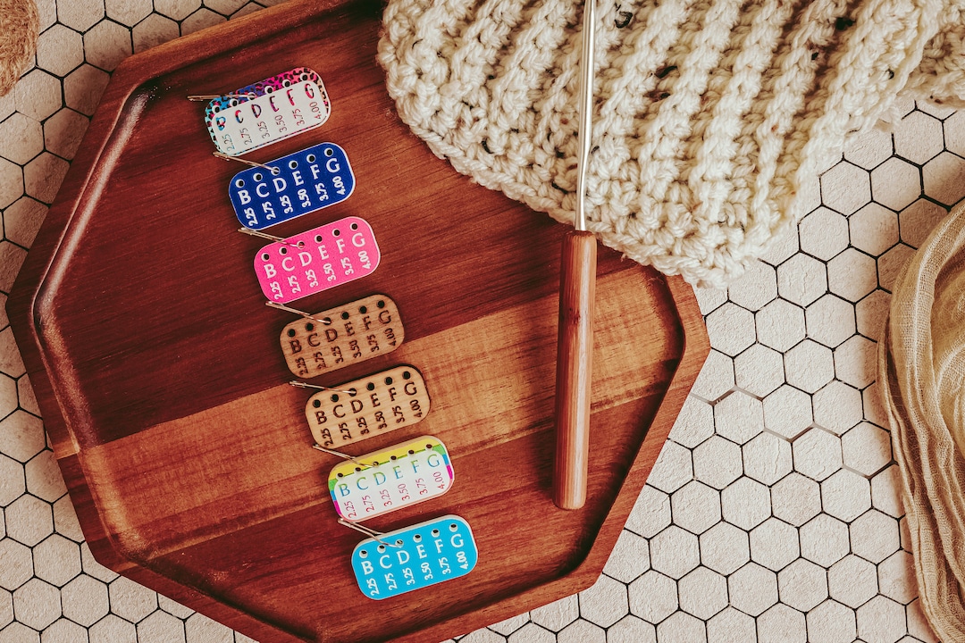 Hook Minder Set, Crochet Hook Reminders, Hook Markers - Etsy