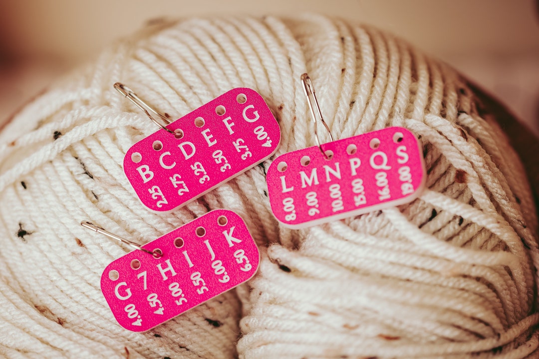 Hook Minder Set, Crochet Hook Reminders, Hook Markers - Etsy