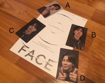 Jimin Face Solo Album Official Photo Cards - Etsy