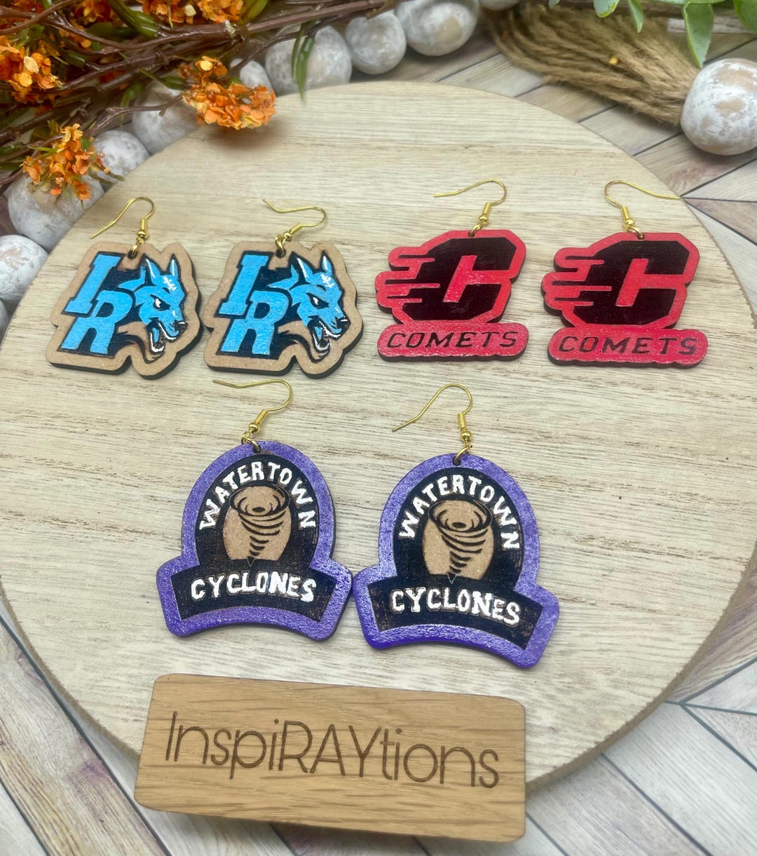 Carthage Comet, Indian River Wolves or Watertown Cyclones Hand Painted ...