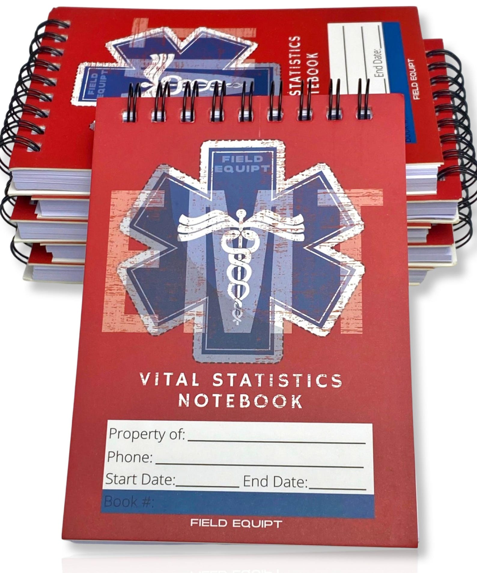 EMT Vital Statistics Notepad - 6 Pack Notebook for First Responder Note ...