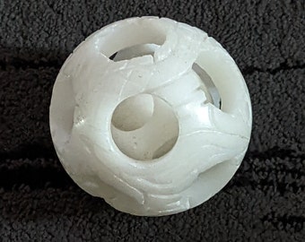 Carved Jade Ball - Etsy