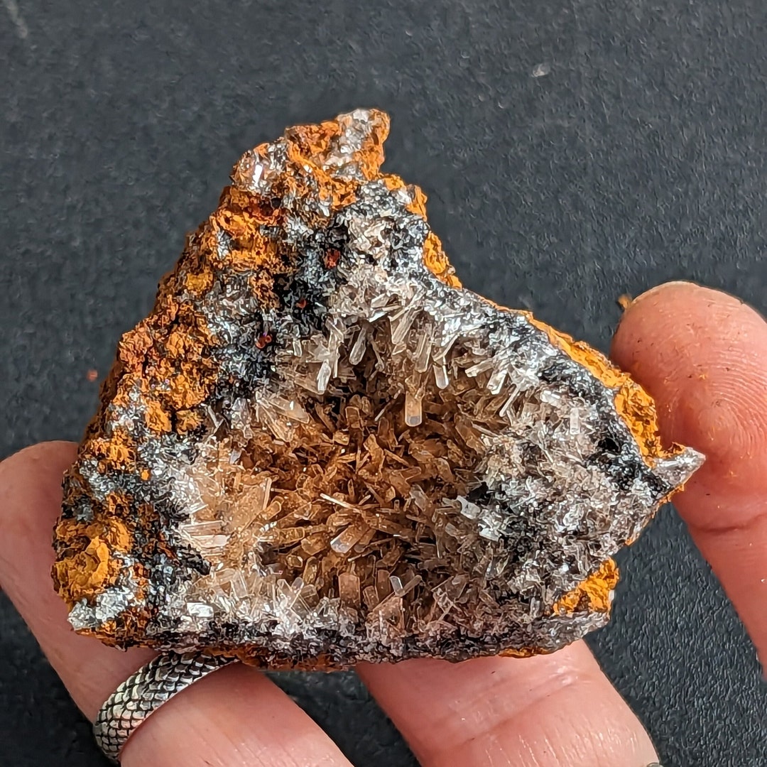 Glassy Hemimorphite Crystals on Matrix (small/thumbnail Piece) - Etsy