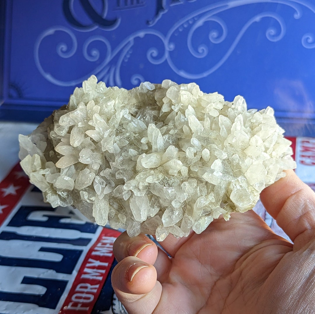 Sparkly Brazilian Calcite Flower Cluster (small/medium Cabinet) - Etsy