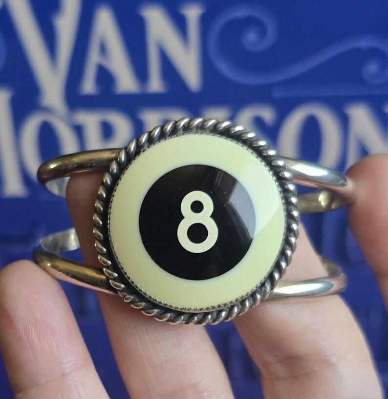 Inverted Billiard Ball Bracelet: Sterling Silver .925, 6.5-6.8" Wrist ...