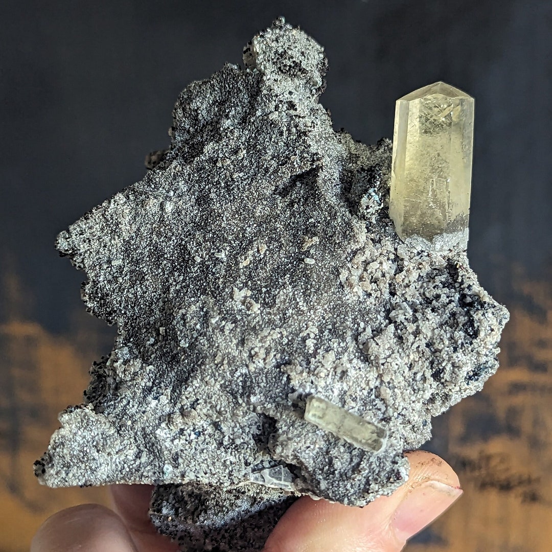 Beautiful Honey Yellow Nailhead Calcite on Shiny Dolomite Matrix ...