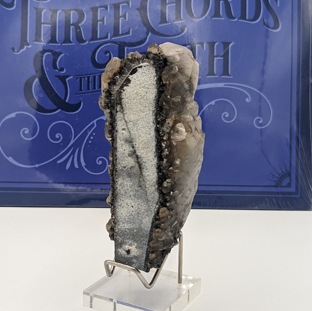 RARE Bunny Ear Calcite With Palygorskite and Black Phantom Goethite ...