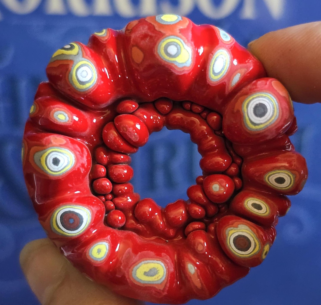 Unique & Beautifully Aesthetic Bubbly Fordite "donut" - Etsy