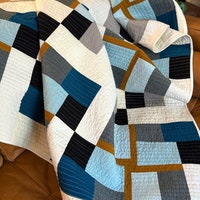 Modern Quilt Pattern Tilted Tiles, a Semi-improv Quilt Pattern by Felt ...