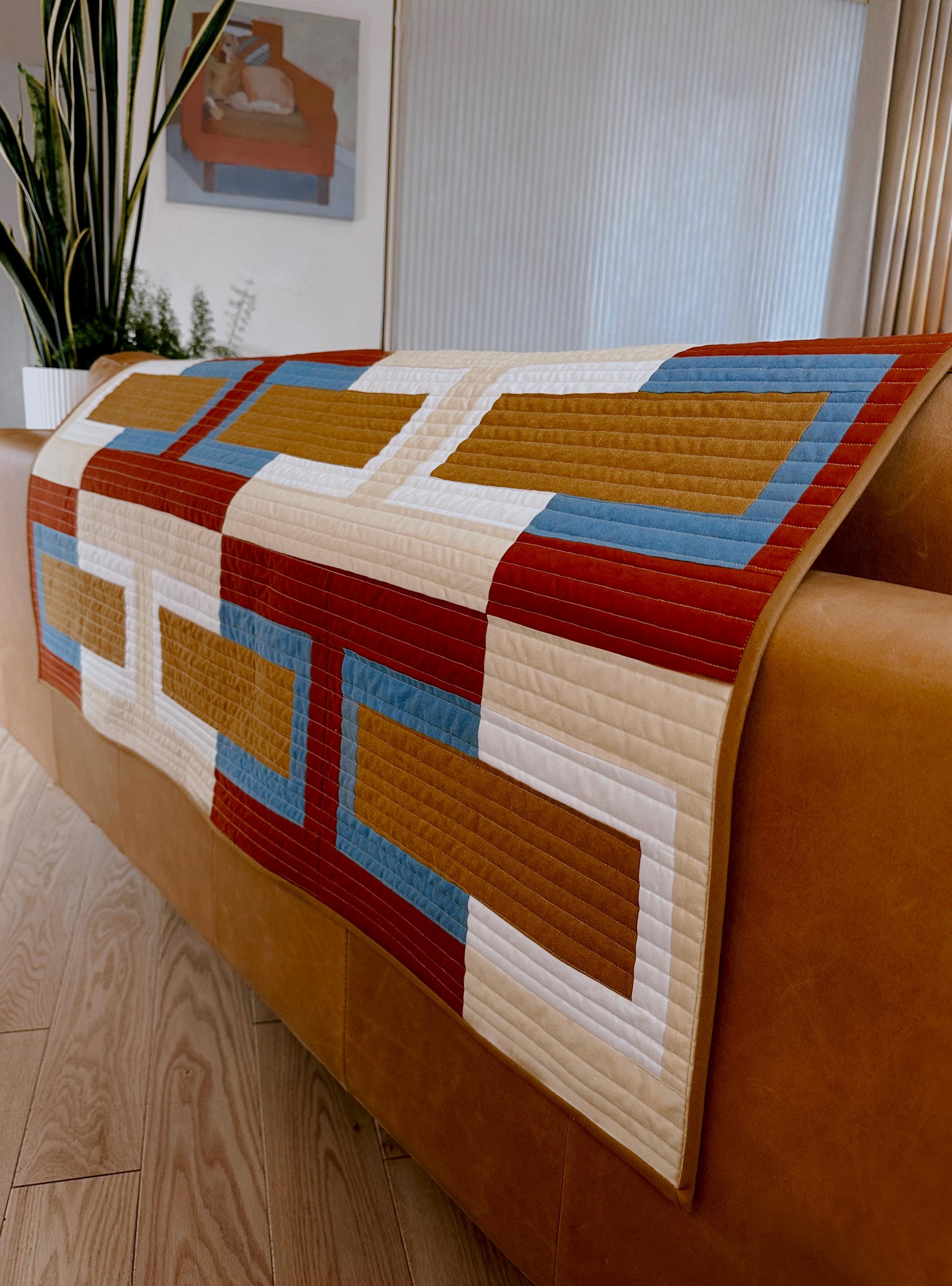 Modern Log Cabin Quilt Pattern: Beginner Friendly (PDF Download) - Etsy