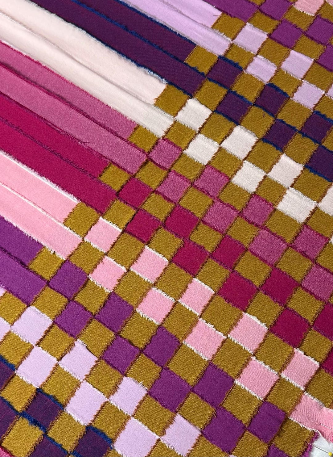 Raw Edge Fabric Weave, PDF Pattern/video Tutorial, Easy to Make With Kids, Quick Craft Project ...
