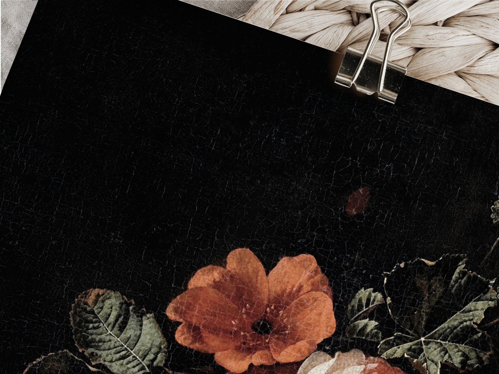 Gothic Floral Print Set of 5 Antique Reproduction Prints. - Etsy