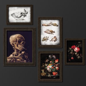Moody Macabre Print Set of 10 | Antique Reproduction Prints. Macabre ...