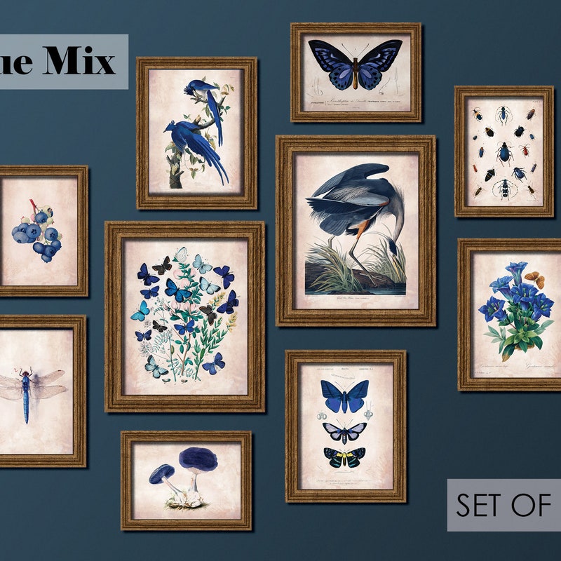 Cobalt Blue Wall Art - Etsy