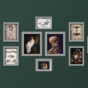 Moody Macabre Print Set of 10 | Antique Reproduction Prints. Macabre ...