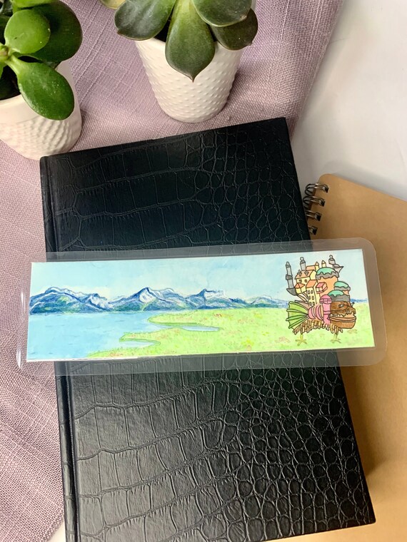 Ghibli Inspired Bookmark Howls Moving Castle - Etsy