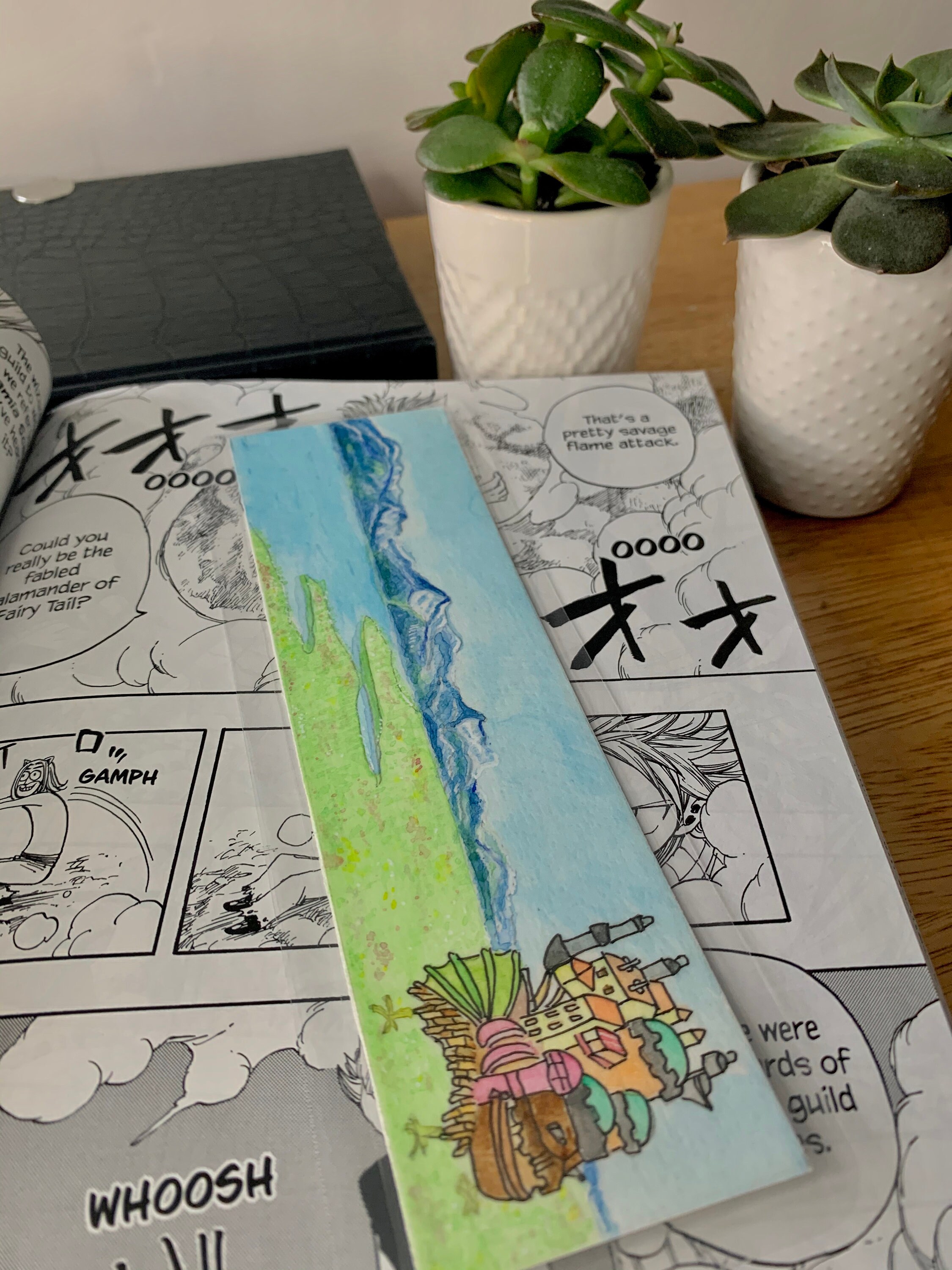 Ghibli Inspired Bookmark Howls Moving Castle - Etsy