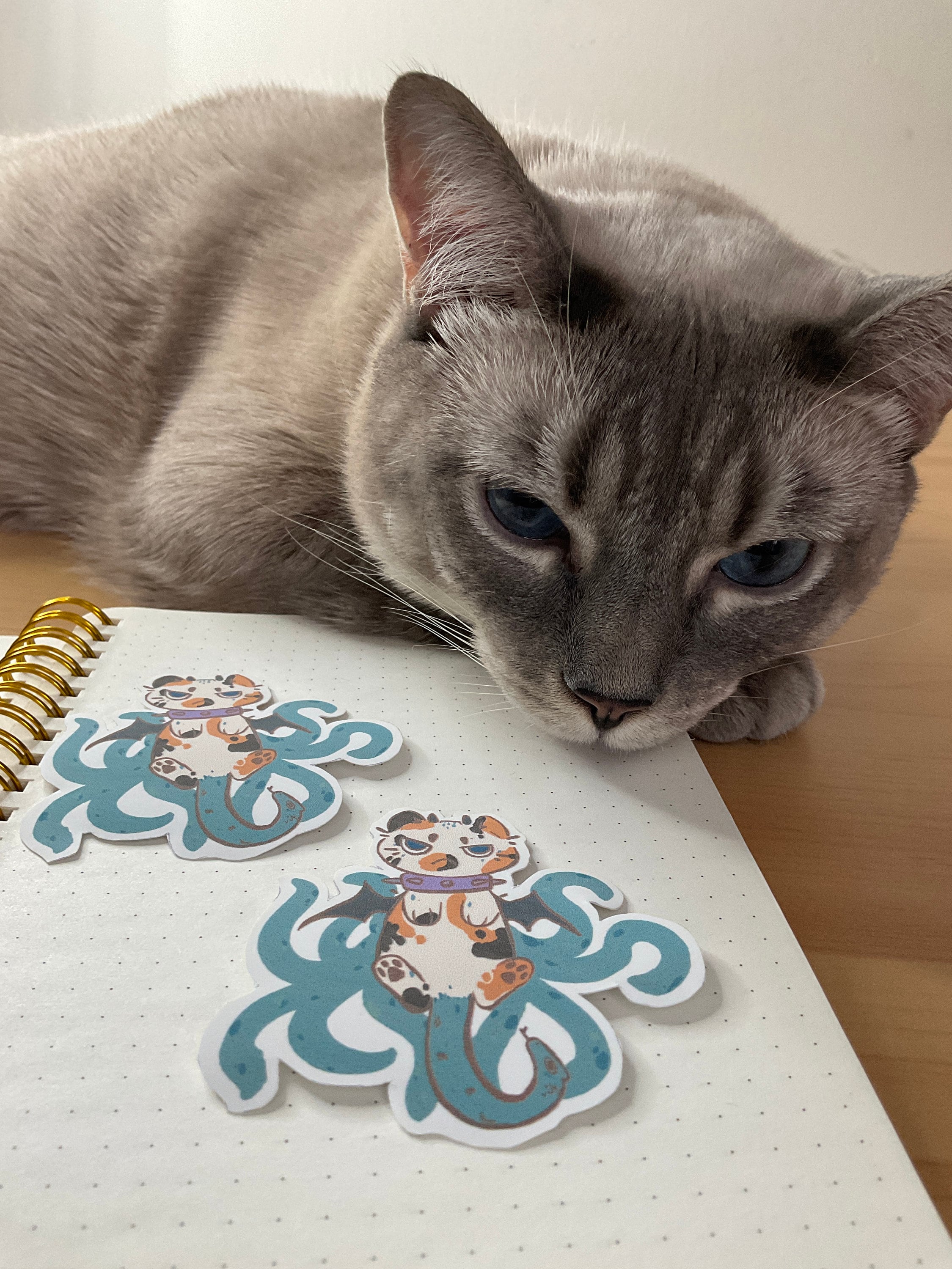 Cute Eldritch Cat Sticker | Lovecraft Inspired Sticker | the Cats of ...