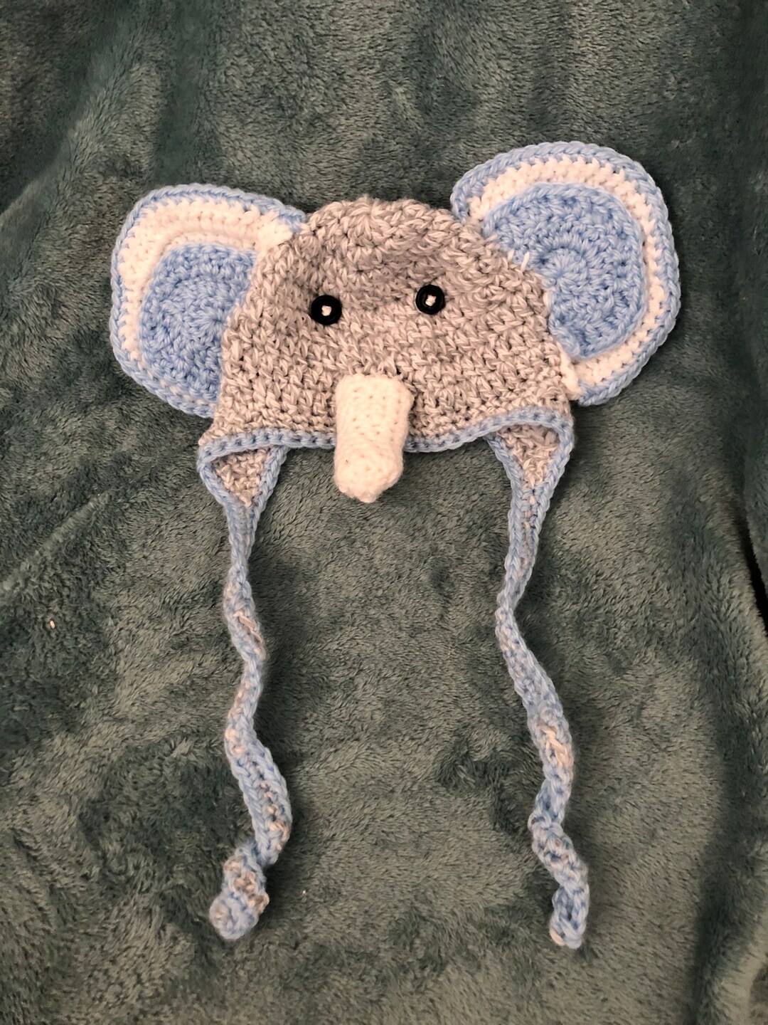 Baby Boy 0-3 Elephant Crochet Hat - Etsy
