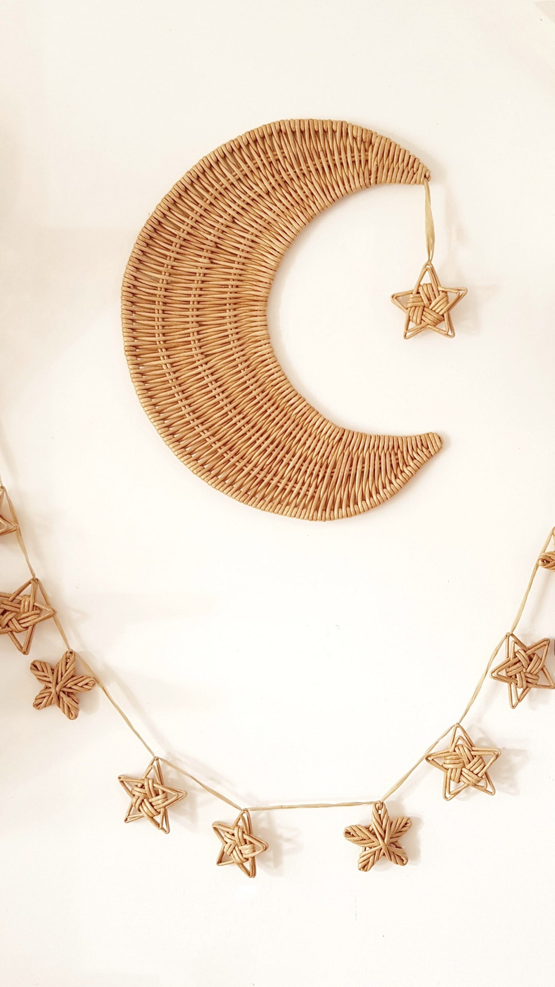 Moon Wall Art Crescent Moon Wicker Moon Wall Decor Moon - Etsy