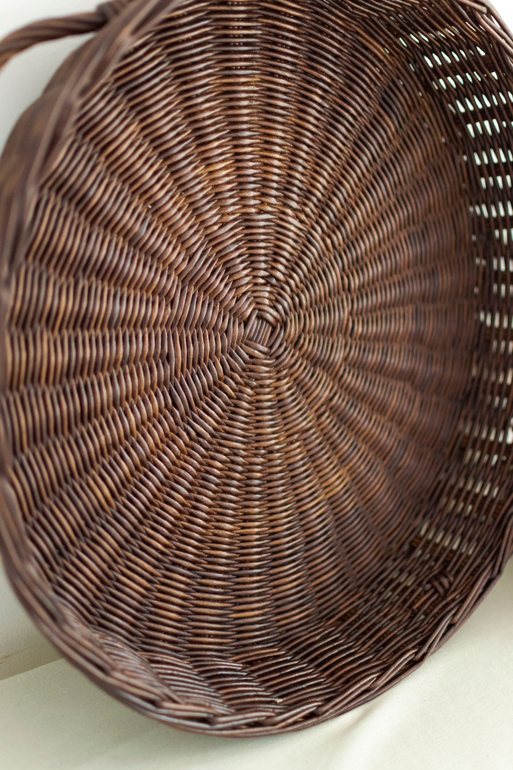 Round Wicker Tray, Serving Tray, Breakfast Tray, Handmade Tray, Kitchen ...