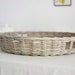 Round Wicker Tray Serving Tray Breakfast Tray Handmade - Etsy
