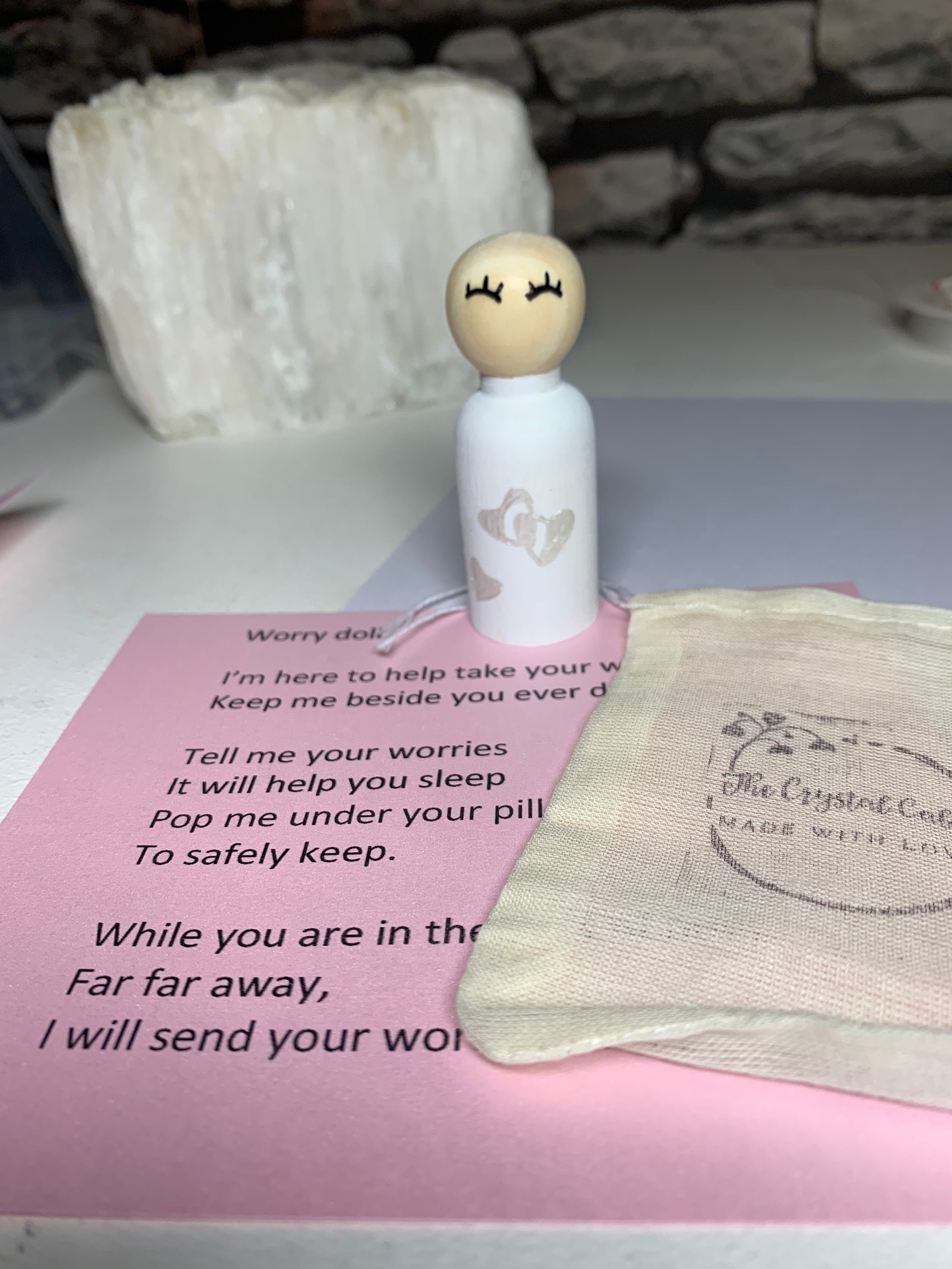 Adult worry doll worry peg doll anxiety self love pocket | Etsy