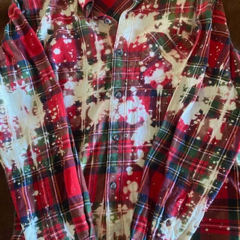 Bleached Flannel - Etsy