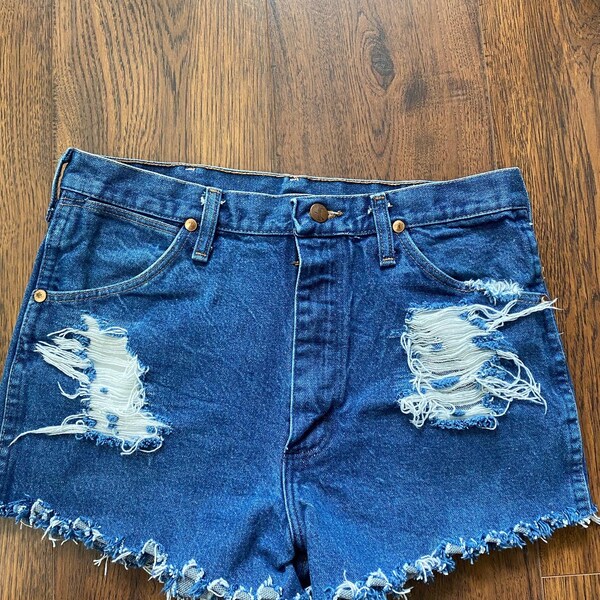 Distressed Shorts - Etsy