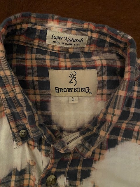 Bleached Bass Pro Shops Flannel Size M - Etsy