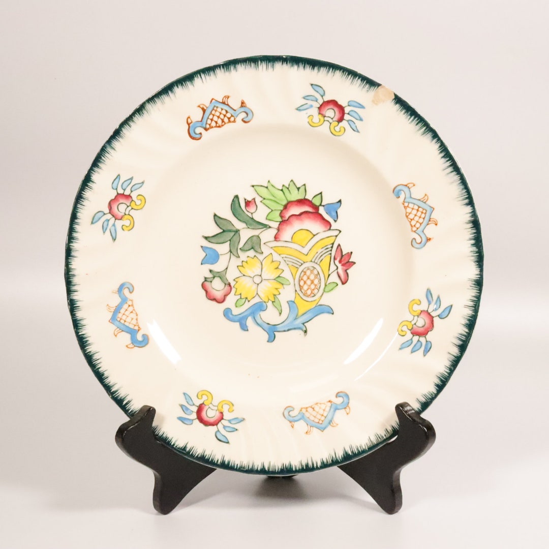 Longwy Earthenware Plate Longwy Factory Art Earthenware - Etsy