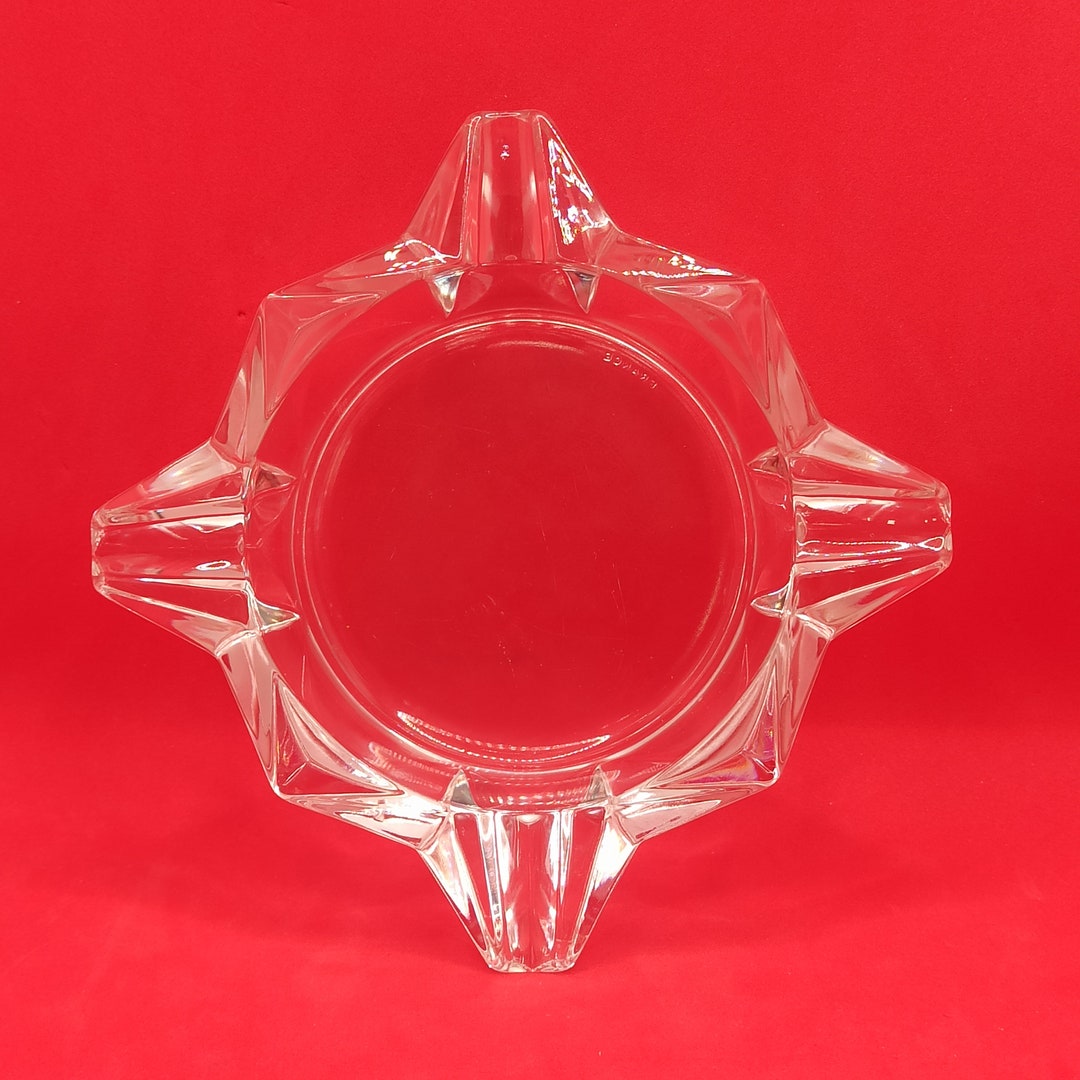 Square Glass Ashtray With 4 Notches, Art Decoration, Star Model, Flat ...