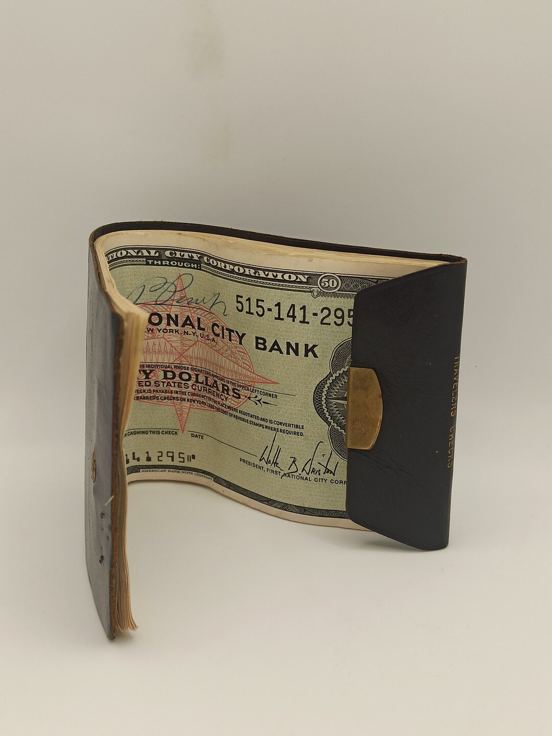 17 Travelers chèque, First National City Bank, Corporation New-York USA ...